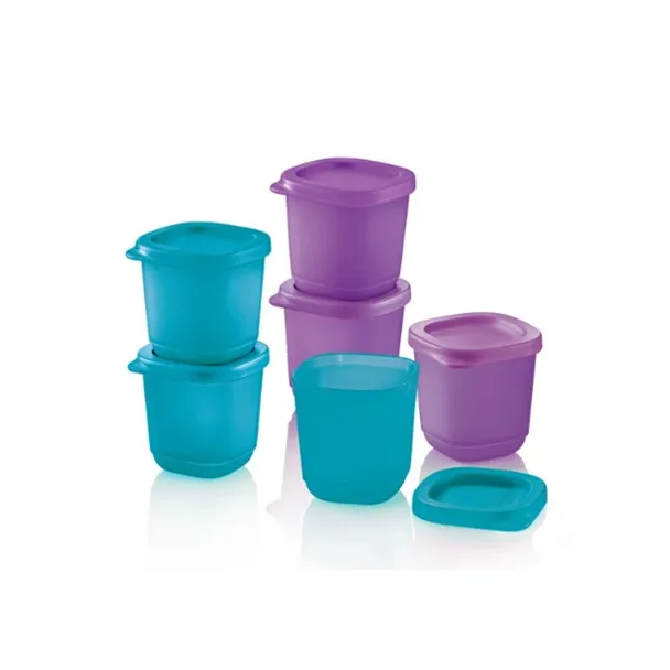 Tupperware Cubix Mini Square 110ml (6pcs) | Lazada