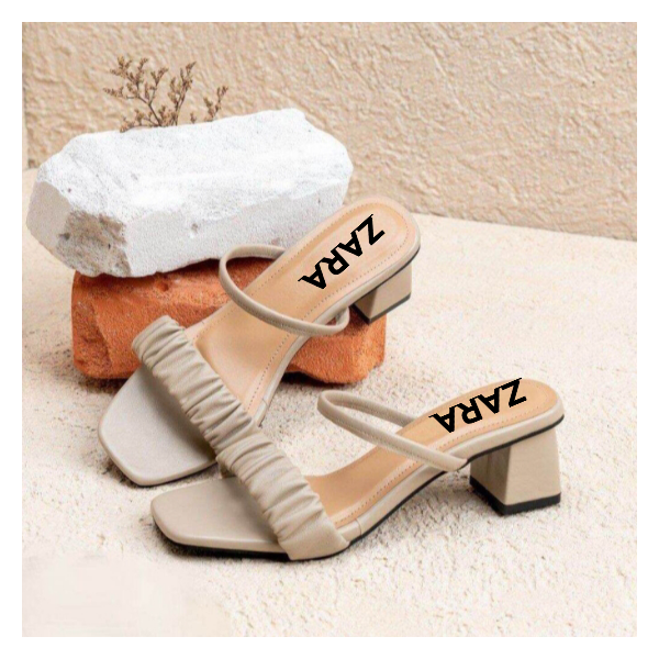 sandal heels hak tahu 5cm mewah | Lazada Indonesia