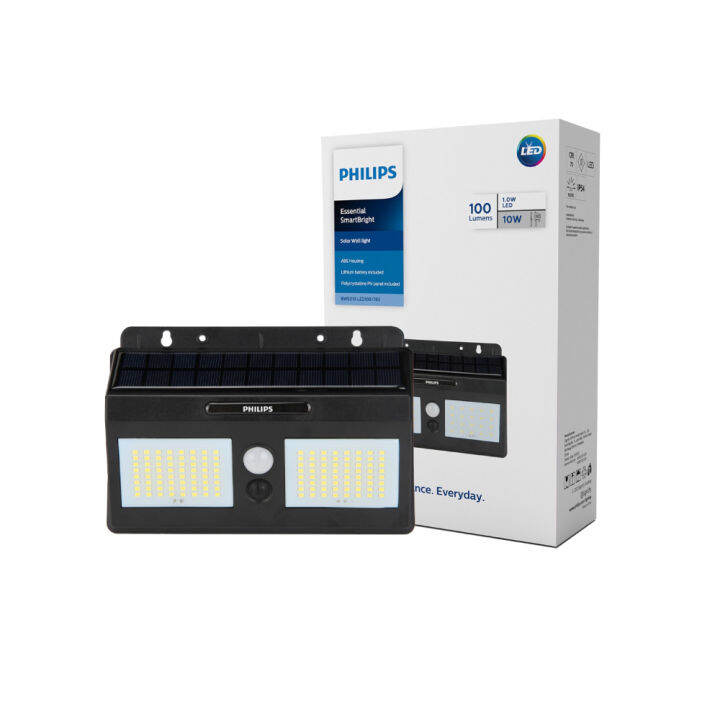 Philips Lighting Essential SmartBright Solar Wall Light BWS 010 100lm ...