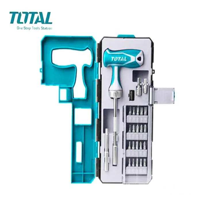 Total Ratchet Handle Screwdriver Set 25pcs | Lazada PH
