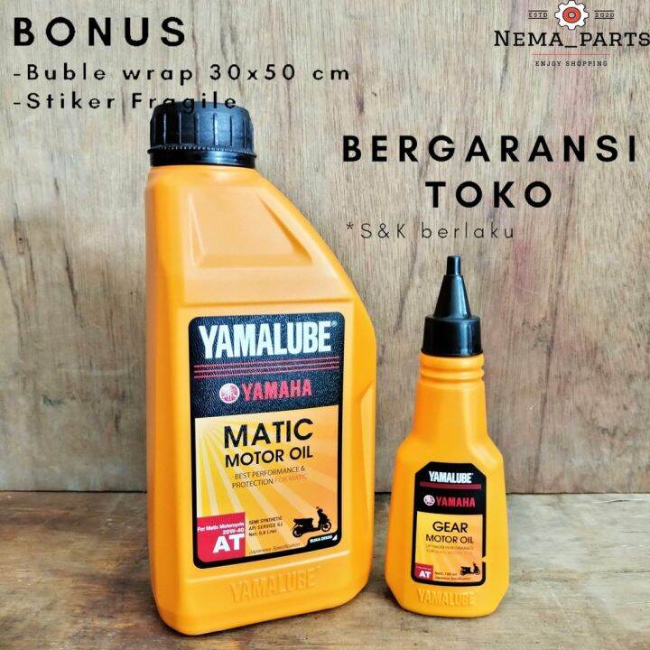 oli yamalube matic 800ml + oli gear . sepaket 2 produk oli motor yamaha ...