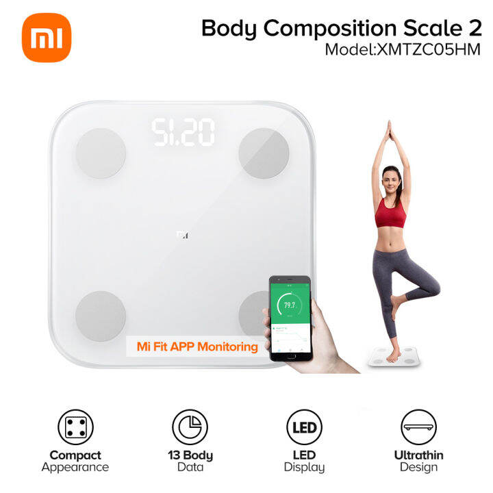 XIAOMI Mi Body Composition Scale 2 Bluetooth 5.0 Smart Weighing Scale ...