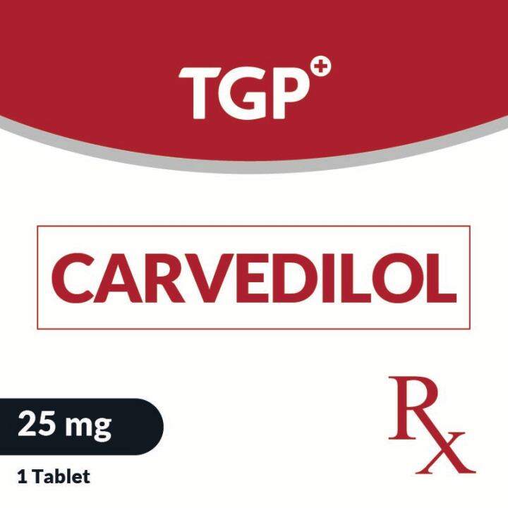 Rx: TGP Carvedilol Tab 25mg | Lazada PH