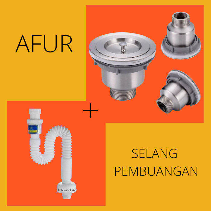 AFUR STAINLESS DAN SELANG PEMBUANGAN | Lazada Indonesia