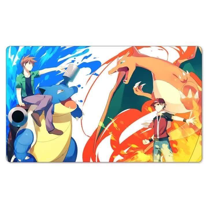Charizard VS Blastoise GameMat สำหรับ Pokemon Stadium Board Playmat ...
