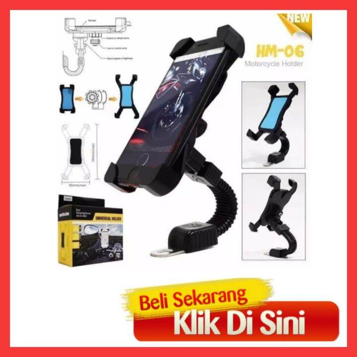 Holder Motor Kaca Spion HM06 Untuk Motor - Dudukan Hp Kaca Spion - Phone Holder GPS Mobile ...