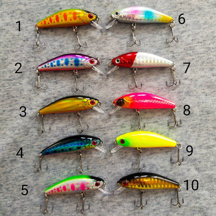 Minnow minow replika stiker hologram minnow glowing sinking ul ultra ...