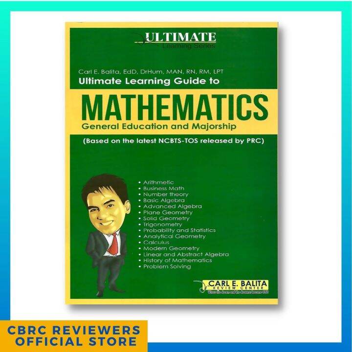 CBRC Ultimate Learning Guide MATHEMATICS (General Education and Majorship) | Lazada PH