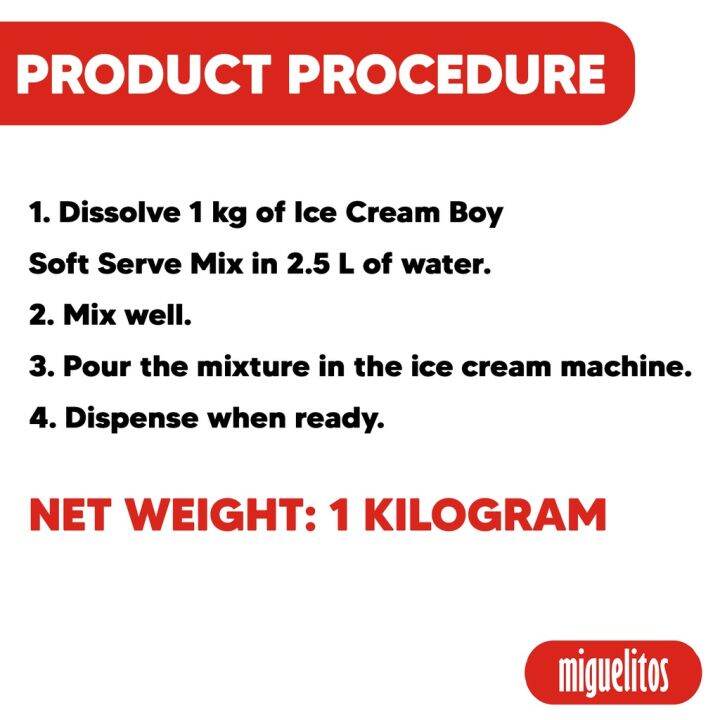 HOT NJFED Ube Ice Cream Boy Premix 1Kg Ice Cream Powdered Mix | Lazada PH