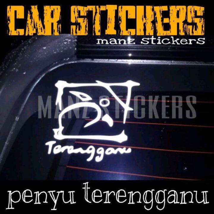 [24 HOURS SHIP] STIKER KERETA VINYL DECAL TERENGGANU PENYU / CAR ...