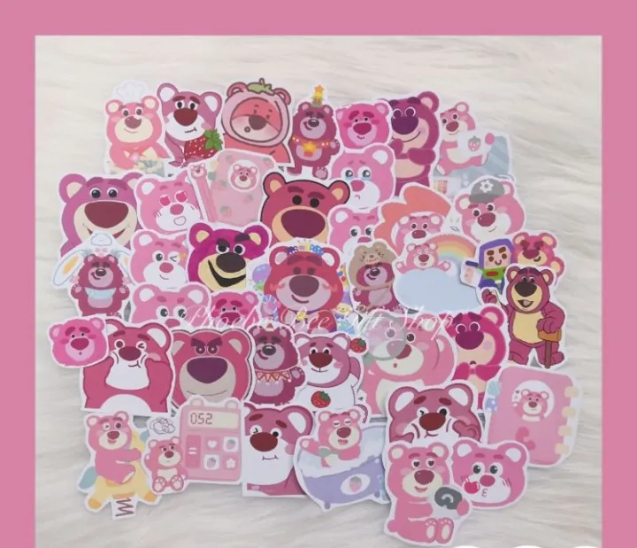 [Ready Stock] 40 PCS Cartoon Stickers ️ Lotso Stickers Set Pvc ...