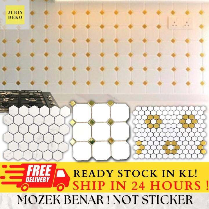 [NOT STICKER] *1 BOX 20 SHEET* MOSAIC TILES /MOZEK/JUBIN DINDING ...