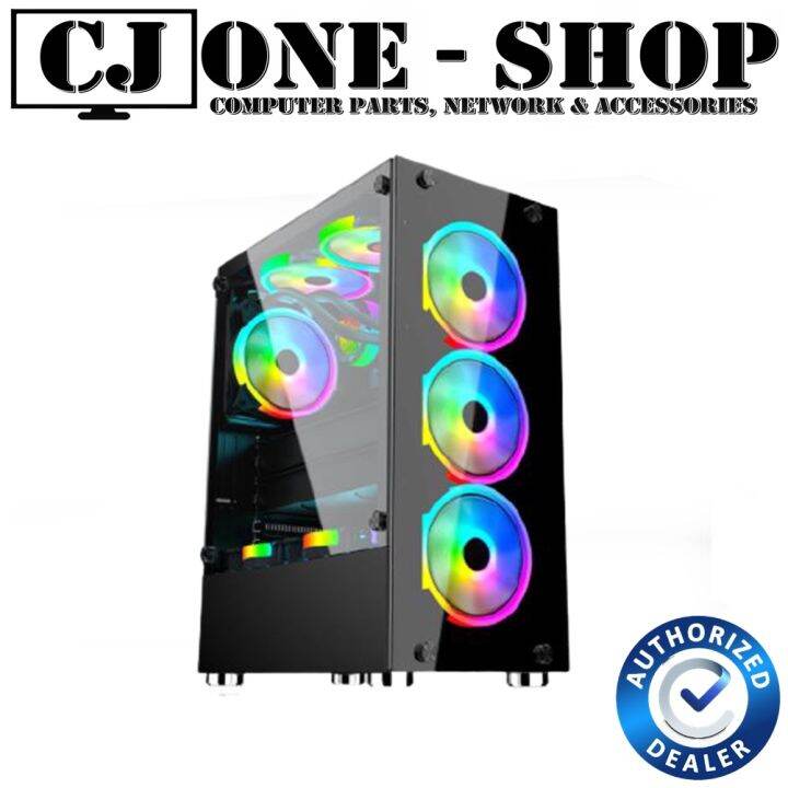 ♜InPlay Meteor 01 Mid Tower Gaming Case Black, Tempered Glass☁ | Lazada PH