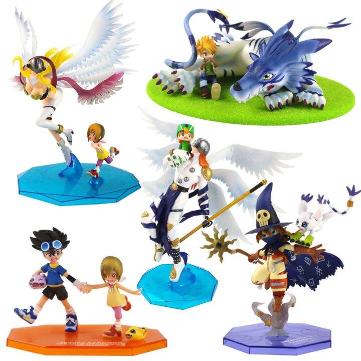 Anime Digital Monster Digimons Adventure Wizarmon & Tailmon Garurumon ...