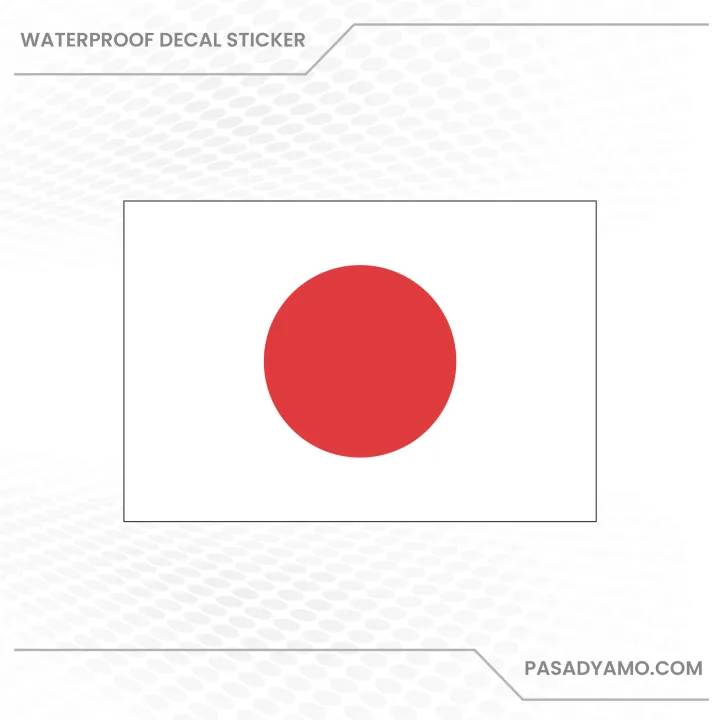 Japan Flag Decal Sticker for Cars Motorcycles Laptops Skateboards ...
