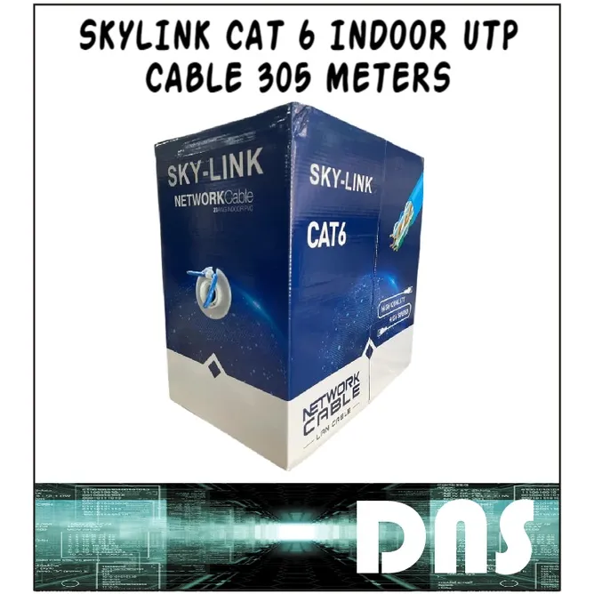 SKYLINK SKY-LINK CAT 6 INDOOR UTP CABLE 305 METERS / NETWORK CABLE ...