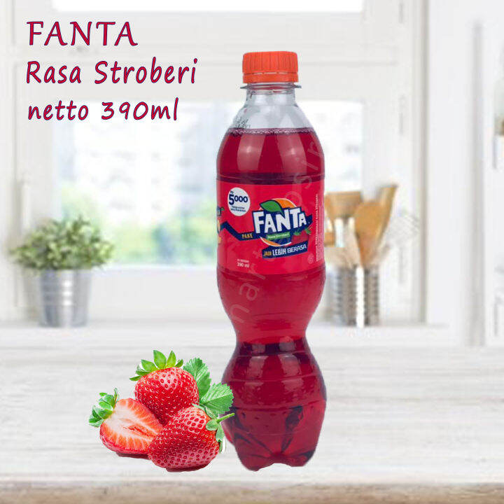 Fanta / Minuman berkarbonasi rasa stroberi / Minuman / 390ml | Lazada Indonesia