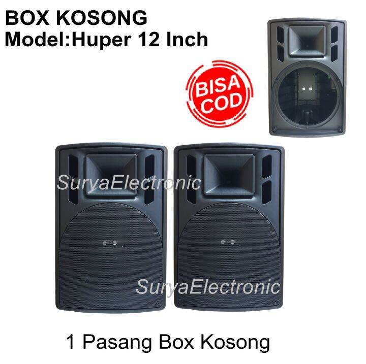 Box Model Huper 12 Inch / Box Kosong 12 In Bahan Fiber Tebal | Lazada ...