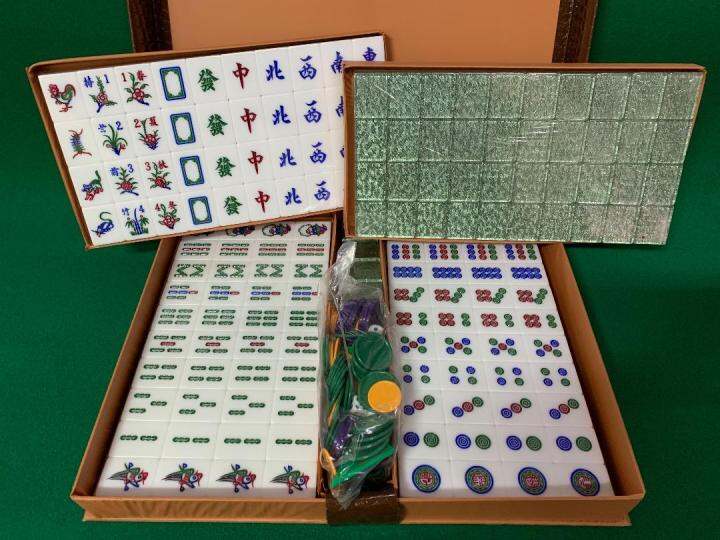 A1 Size Glittering Green Crystal Mahjong Set (37mm) | Lazada Singapore