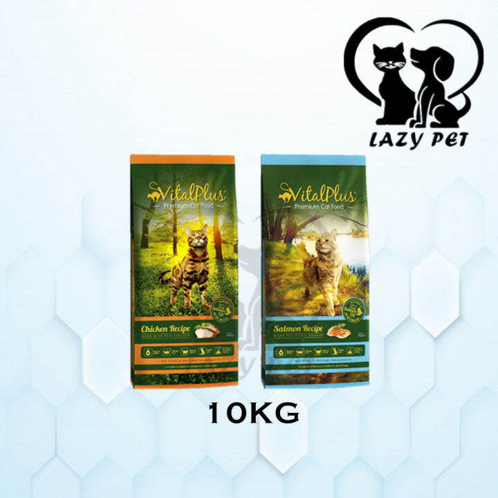 VitalPlus Premium Chicken / Salmon Recipe All Life Stage Cat Food 10KG ...