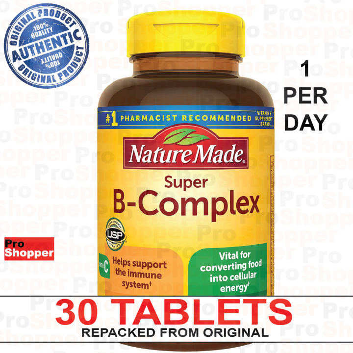 Nature Made Super B-Complex - 30 Tablets | Lazada PH