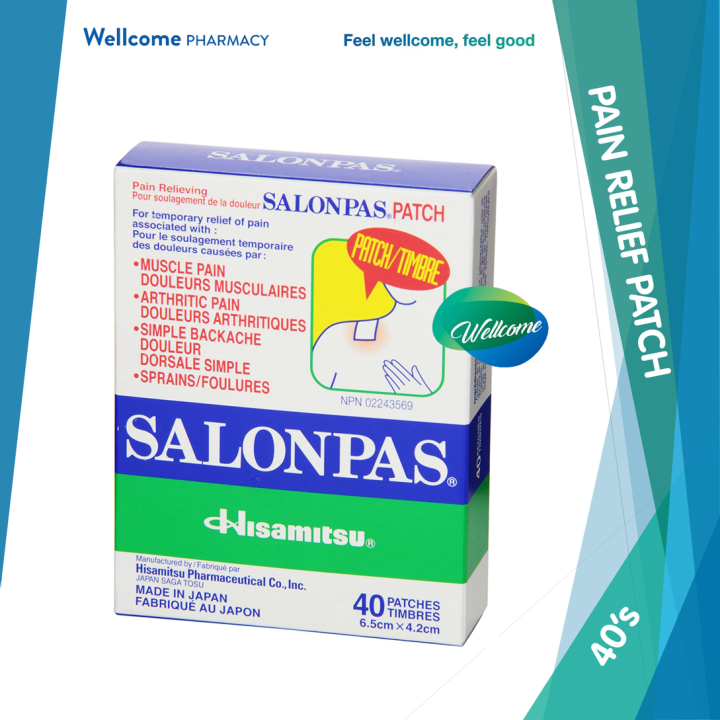 Salonpas Pain Relieving Patch - 40's | Lazada