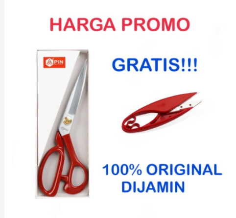 Gunting Potong Bahan Kain/Gunting Pin Merah 1094/1194 High Quality ...