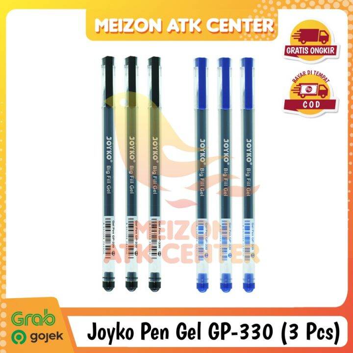 JOYKO Gel Pen Pulpen Pena Jel Ballpoint GP-330 GP 330 0.5 mm [3 PCS] | Lazada Indonesia