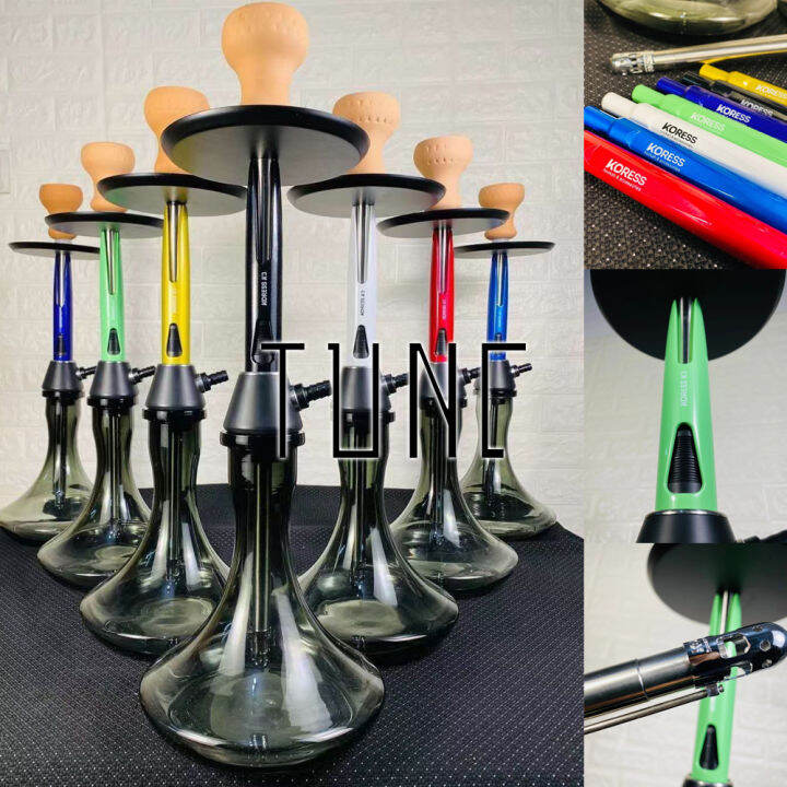 Arabian hookah full set stainless steel wooden pot SHISHA Russia K3 ...