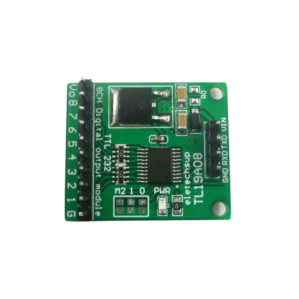 8ch Modbus Rtu AT Command RS232(TTL)PLC Module PC UART IO Control Switch Board for Relay ...