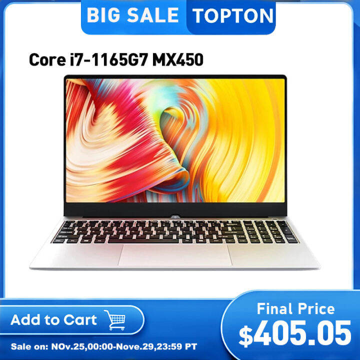 Free shipping Topton 15.6 inch Gaming Laptop In i7 1165G7 i5 1135G7 ...
