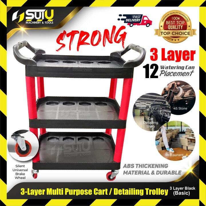 【NEW】3 Layer Multi Purpose Cart / Detailing Trolley Cart / Tool Cart ...