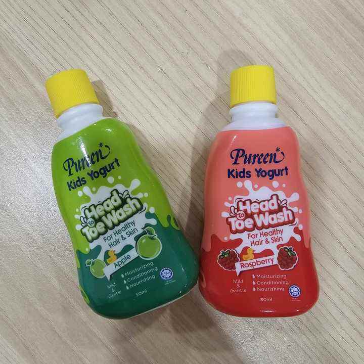 Pureen Kids Yogurt Head To Toe Wash 50ml | Lazada