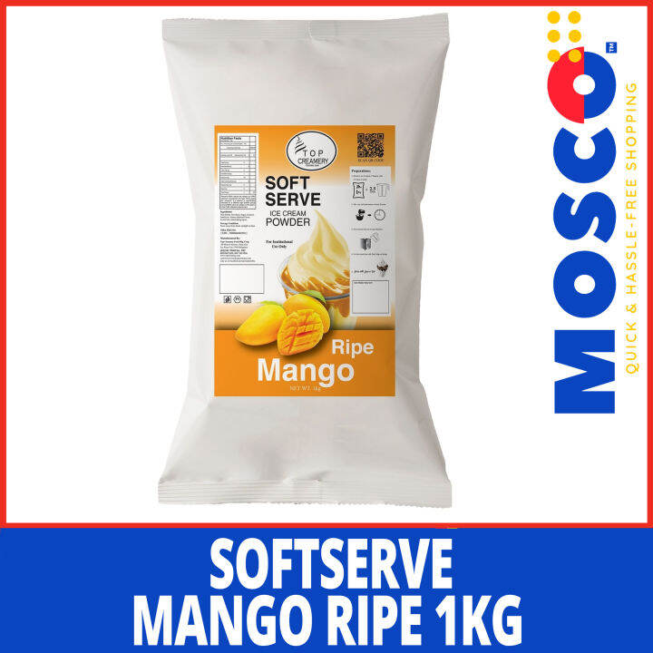 Top Creamery Softserve Ripe Mango Powder Ice Cream 1kilo | Topmix Mango ...