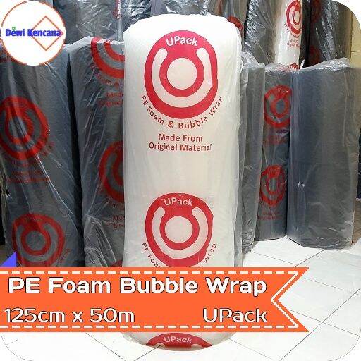 PE Foam Bubble Wrap 125cm x 50m UPack ONLY GOJEK/GRAB | Lazada Indonesia