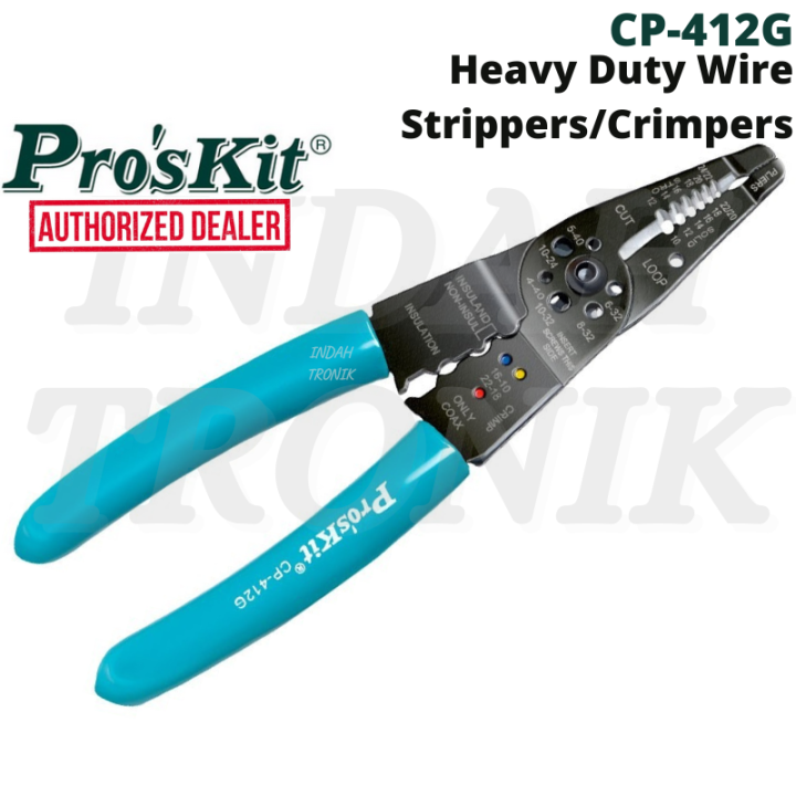 Pro’skit CP-412G Heavy Duty Wire 8" Strippers / Crimpers CP412G | Lazada
