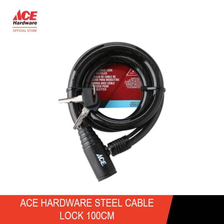Ace Hardware Steel Cable Lock 100cm | Lazada PH