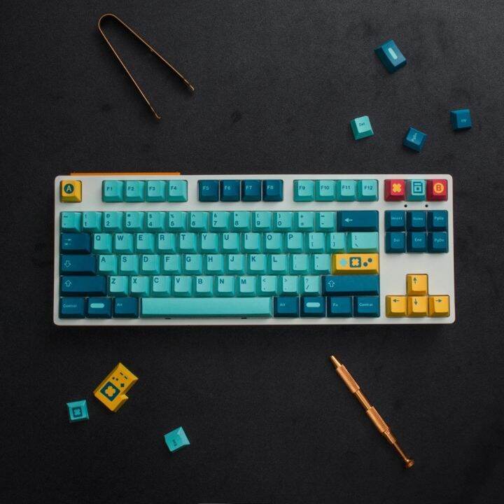 GMK Retrocast keycaps cherry profile Dye-Sublimation PBT keycap 129 ...