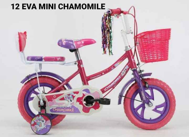 SEPEDA ANAK CEWEK MINI 12 INCH CHAMOMILE 1200 BAN MATI EVA | Lazada ...