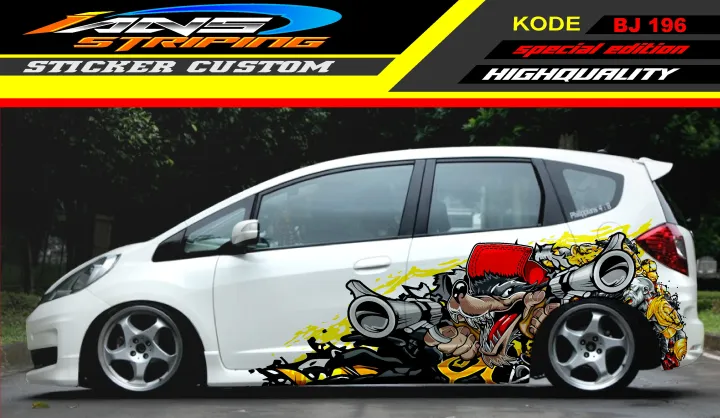 VARIASI MOBIL HONDA JAZZ / STIKER MOBIL BRIO AVANZA YARIS XENIA / DECAL ...