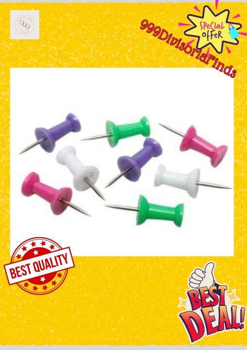Push Pins (Assorted Colors) - 50pcs | Lazada PH