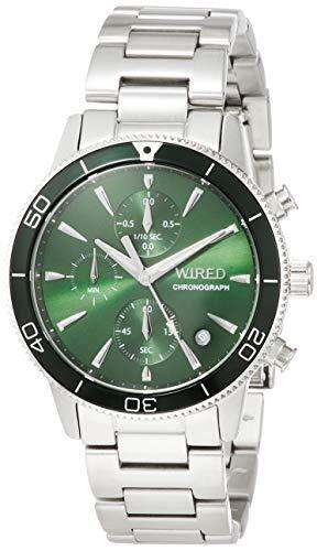 SEIKO นาฬิกาข้อมือสาย Chronograph สีเขียว Dial Kabuhadorekkusu AGAT430 ...