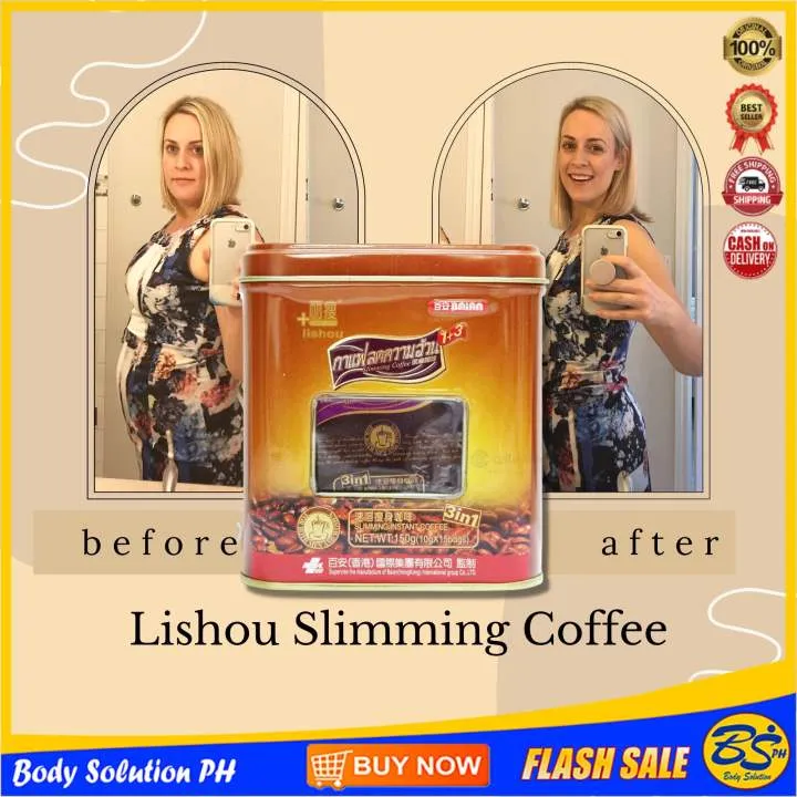 ORIGINAL LISHOU SLIMMING COFFE STRONG LISHOU COFFEE 3IN1 - 15 SACHETS ...