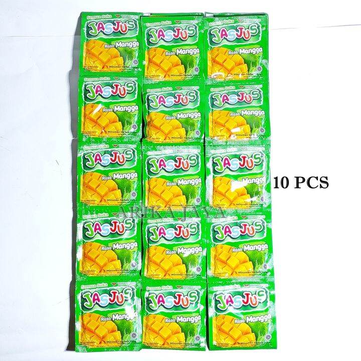 NEW JASJUS Rasa MANGGA isi 10 Sachet Minuman RASA BUAH Bubuk Instant ...