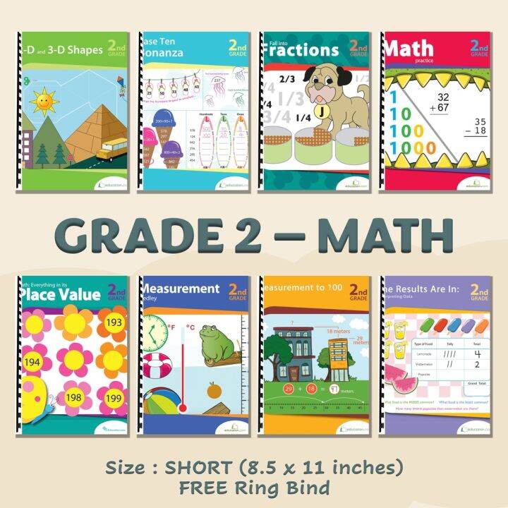 GRADE 2 MATH (Worksheets Workbooks) | Lazada PH