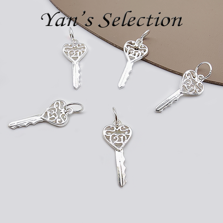 Yan's Original Pure Silver 925 Key Pendant Set *Loket Kunci 925 Perak ...