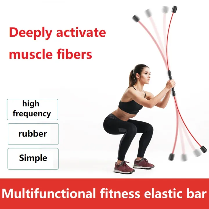 Feilishi Fitness Elastic Bar Tremor Stick Multifunctional Training ...