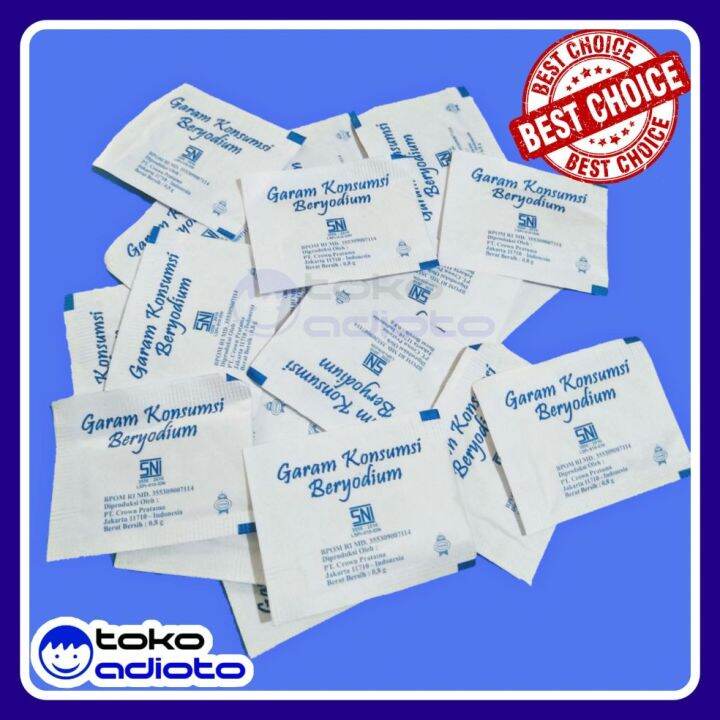 Garam Sachet 250pcs / Salt Sachet / Garam Kemasan / Garam Yodium ...