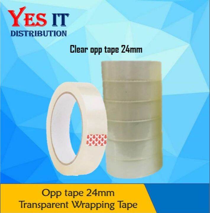 24mm Opp tape Sweetape Clear Transparent Wrapping Tape | Lazada