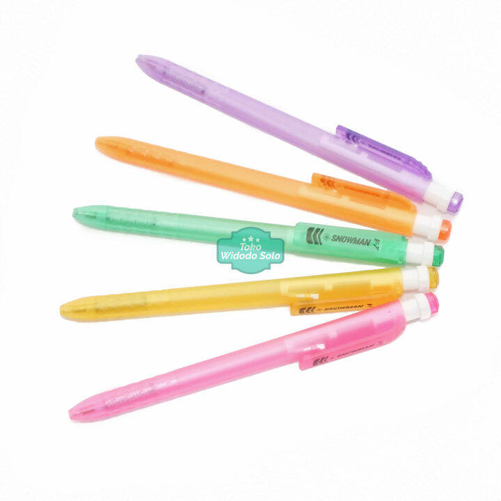 Pulpen Snowman V7 0,7mm Hitam/ Merah/ Biru Ballpoint Semi Gel Ink Pen ...